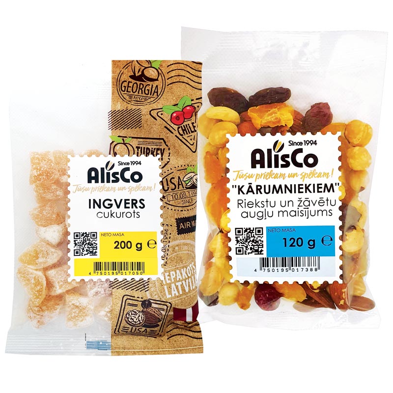 Elvi / CUKUROTS INGVERS VAI AUGĻU UN RIEKSTU MAISĪJUMS