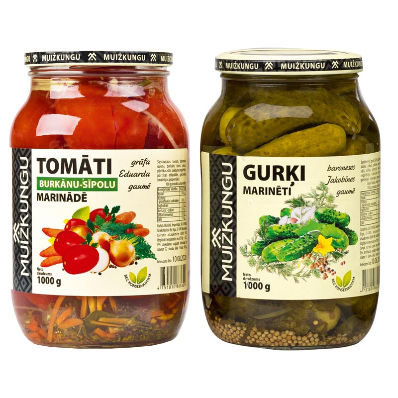 Elvi / MUIŽKUNGU TOMĀTI VAI GURĶI MARINĀDĒ