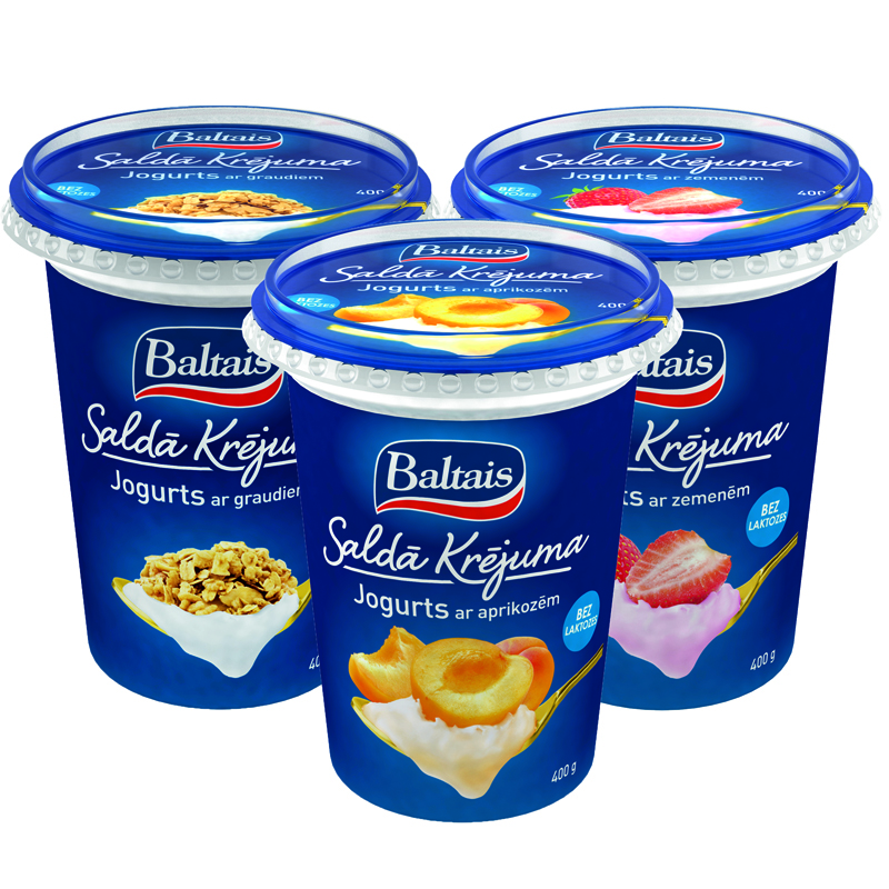 Elvi / BALTAIS SALDĀ KRĒJUMA JOGURTS