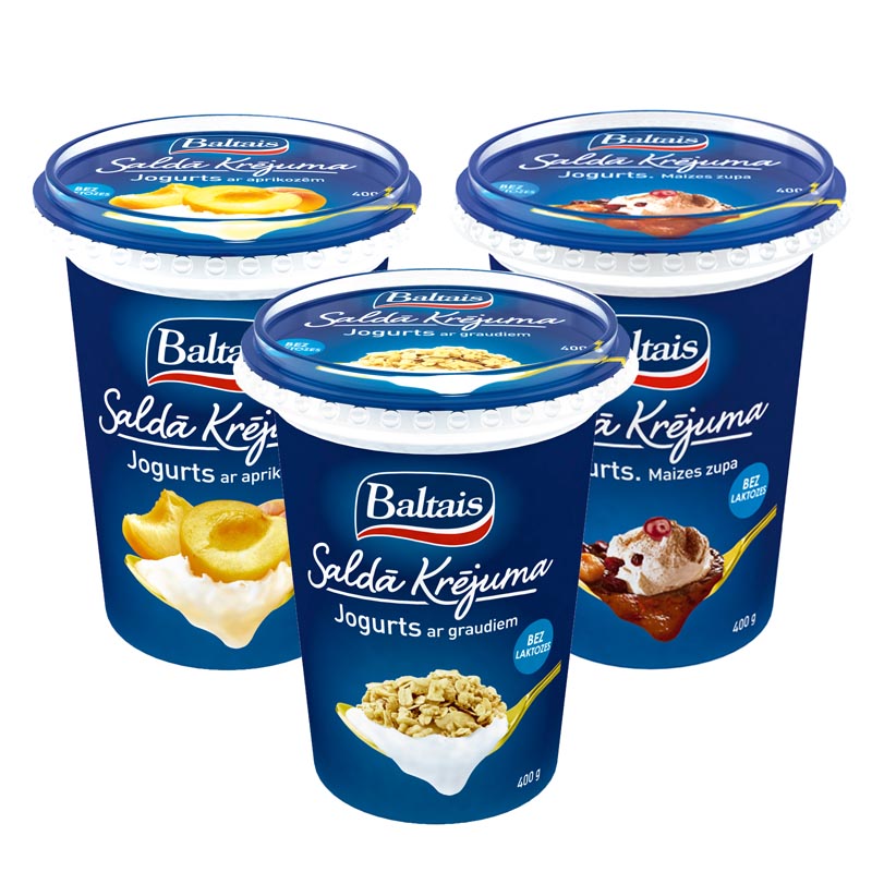 Elvi / BALTAIS SALDĀ KRĒJUMA JOGURTS