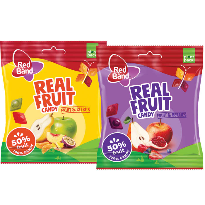 Elvi / ŽELEJKONFEKTES RED BAND REAL FRUIT